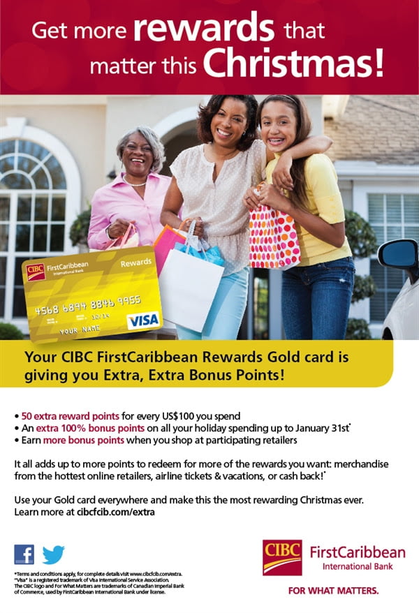 Earn Extra, Extra Rewards with your CIBC FirstCaribbean Gold Card | The ...