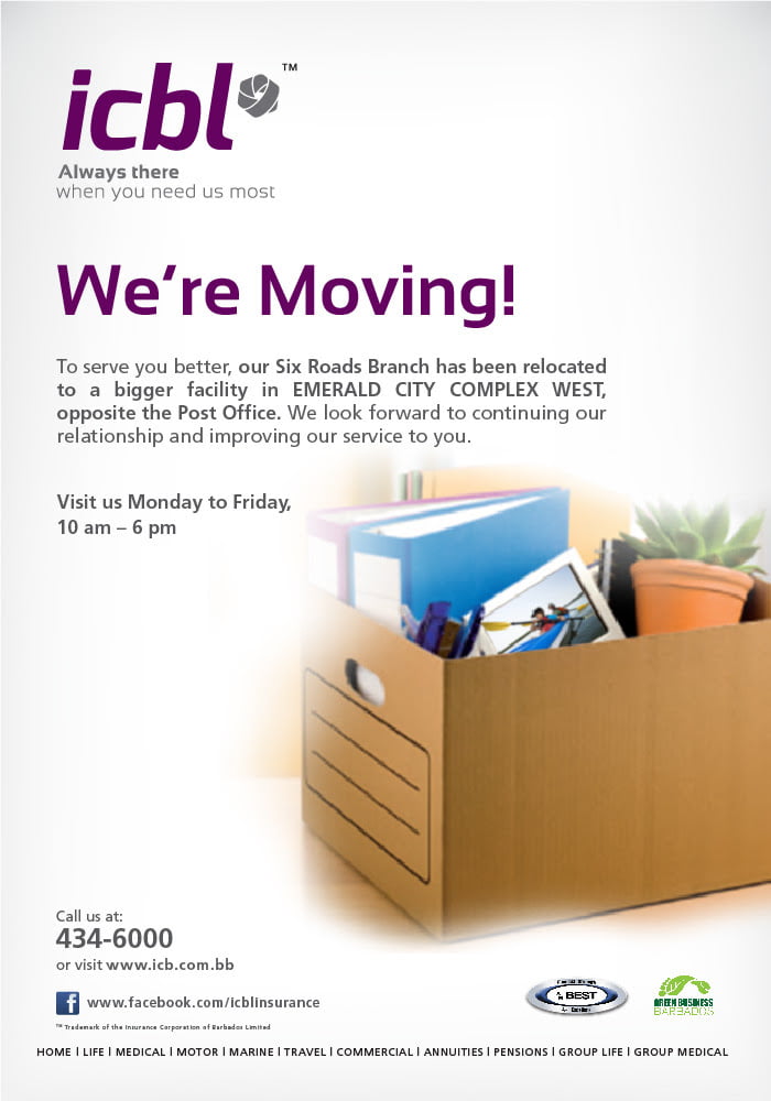 ICBL SIX ROADS, MOVED TO SERVE YOU BETTER! | The Bajan Reporter