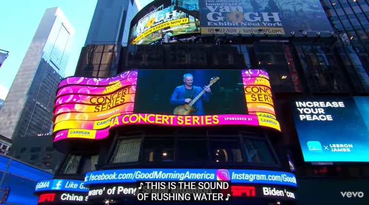 Sting: Rushing Water (Live From Good Morning America - 2021) | The ...