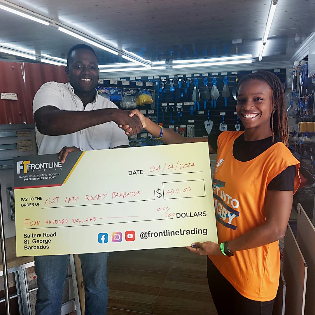 Frontline Trading Supports Get Into Rugby | The Bajan Reporter